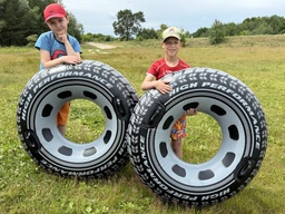 Коло надувне пляжне для плавання Intex "Велике Колесо" вініл, з ручками ...