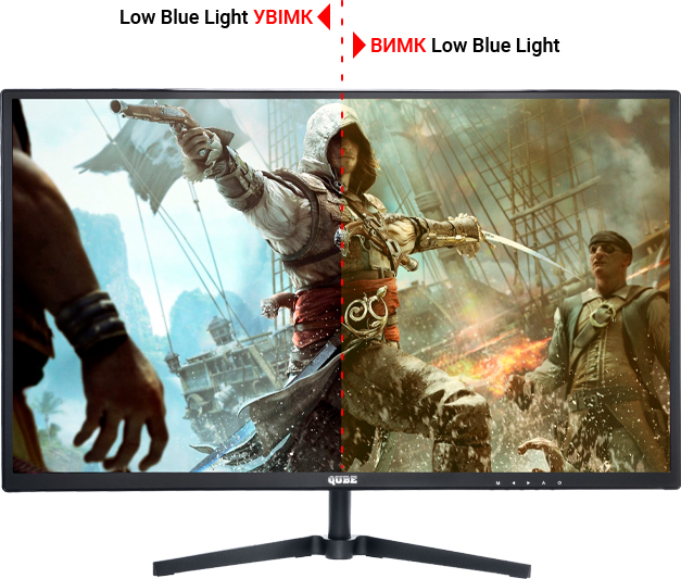 Монітор 23.8" QUBE Overlord (G24F144Plus) IPS FullHD 144Hz / Adaptive Sync / G-SYNC Compatible ...
