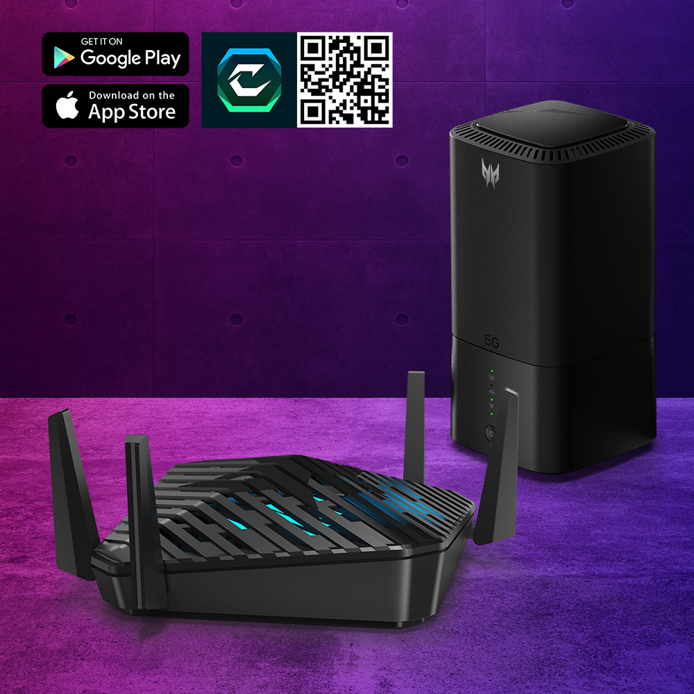 Маршрутизатор Acer Predator Connect W6d W-Fi 6 Router AX6000 (FF.G25EE.001) AX6000 / 2.5 Гбіт ...