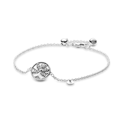 597776CZ Pandora Sparkling Family great Tree Sliding