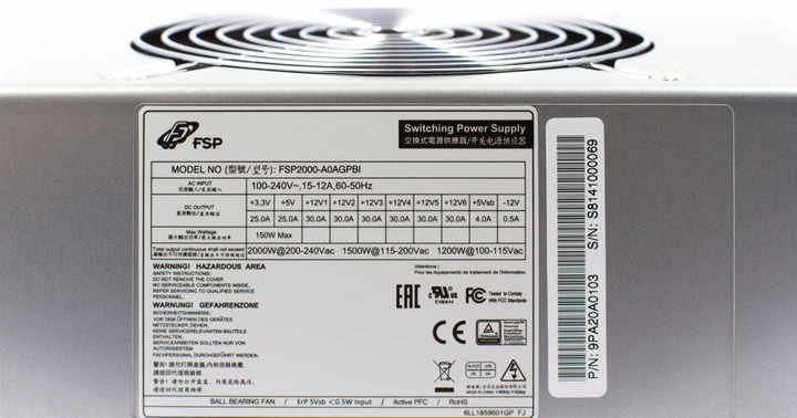 Блок живлення FSP 2000W (FSP2000-A0AGPBI) – фото, відгуки ...