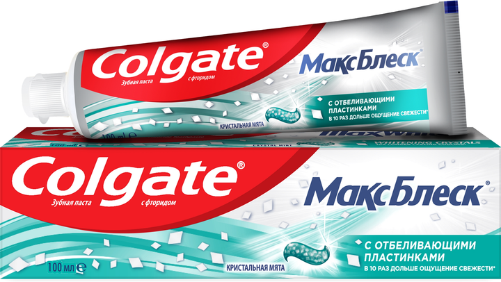 Зубная паста Colgate Макс Блеск отбеливающая 100 мл (6920354805851) – в ...