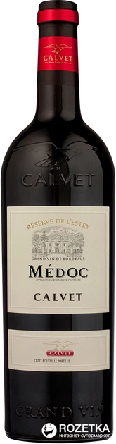 Вино Calvet Reserve de L'Estey Medoc красное сухое 0.75 л ...