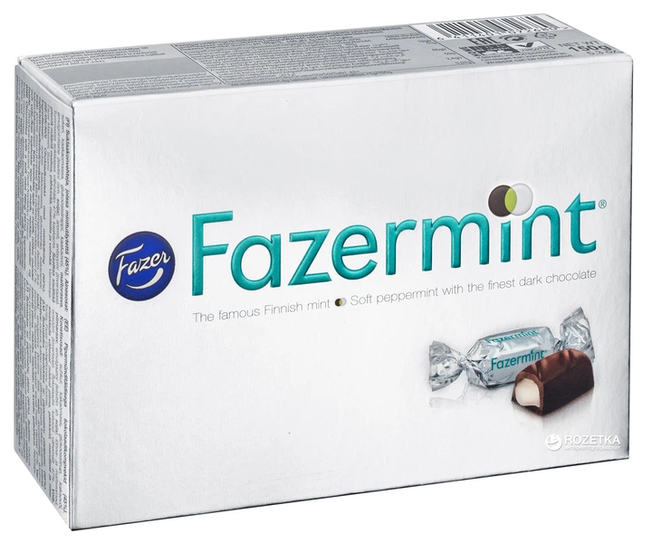 Конфеты Fazer Fazermint chocolate creams с мятной начинкой 150 г ...