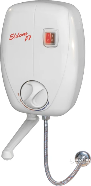 Электрический проточный водонагреватель ELDOM Betta 6,5 kw (3+3,5) кран 72486 – фото, отзывы ...