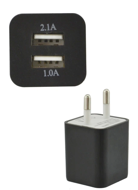 Адаптер переходник UKC AG USB 220V зарядка кубик двойной YU300-1 – фото ...