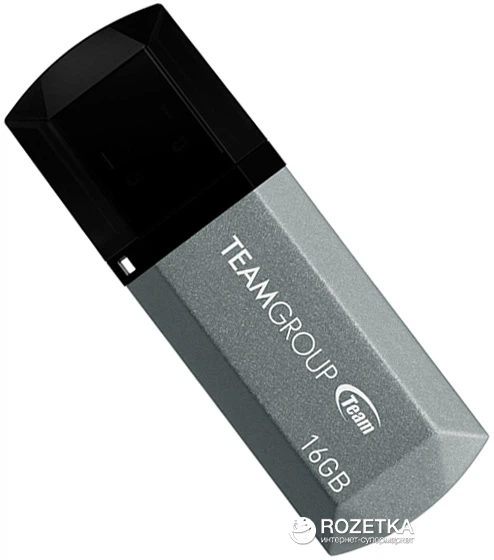 Флеш память USB Team C153 USB 2.0 16GB Silver (TC15316GS01) – фото ...