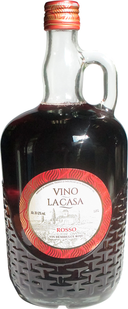 Вино Vino la Casa Rosso красное полусладкое 1 л (4840042012472) – фото ...