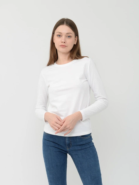 Лонгслив длинный женский Sols 02075102 L Белый 3660731291466 Брендовая одежда Rozetka