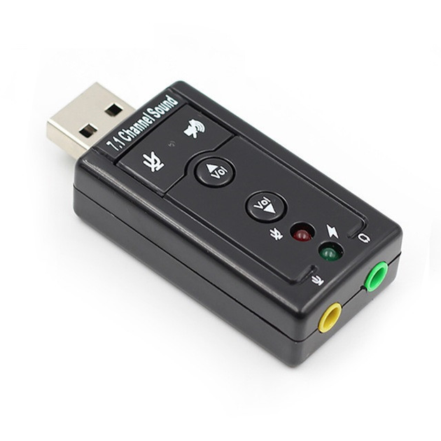 Зовнішня звукова карта Abx Usb 3d Sound Card 7 1 низькі ціни кредит