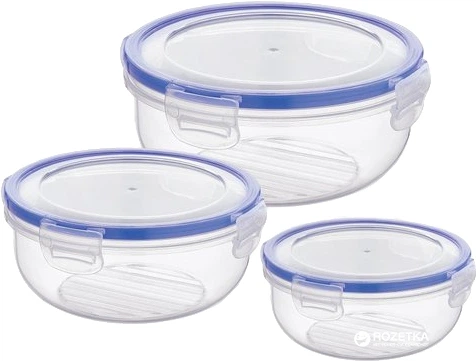 Набір круглих контейнерів Bager Cook&Lock 3 шт. (BG-518) – купити ...