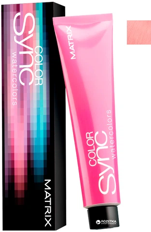 Крем-краска для волос Matrix Color Sync Watercolors Quartz Pink 90 мл ...