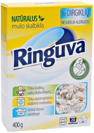 Засіб для прання Ringuva Натуральний Стружка господарського мила 400 г ...