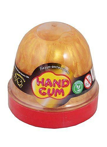 Лизун-антистресс "Hand gum" 120 г золотой Фабрика Первых Фантазий ...