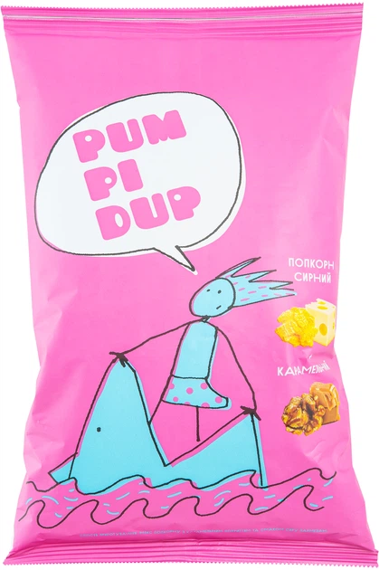 Микс попкорна Pumpidup Микс с карамельным покрытием и вкусом сыра Пармезан 90 г (0.09 кг ...