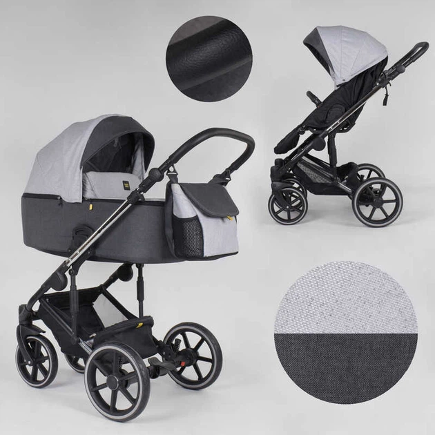 Детская коляска 2 в 1 Expander EXEO EX-21002 (1) цвет Silver, ткань с ...