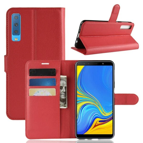 Чехол-книжка Deexe Wallet Style для Samsung Galaxy A7 2018 (A750) - Red ...