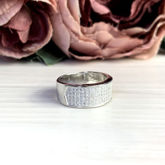 Серебряное кольцо SL с фианитами (2049562) 16.5 размер от продавца ...
