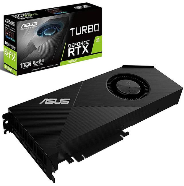 Видеокарта GF RTX 2080 Ti 11GB GDDR6 Turbo Asus (TURBO-RTX2080TI-11G ...