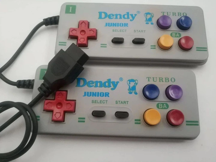 Джойстик Dendy Junior Turbo 8-bit с узким (9pin) разъемом прямоугольный – фото, отзывы ...