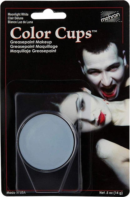 Кремовий грим Mehron Color Cups Moonlight White 12 г (CCC-MW ...