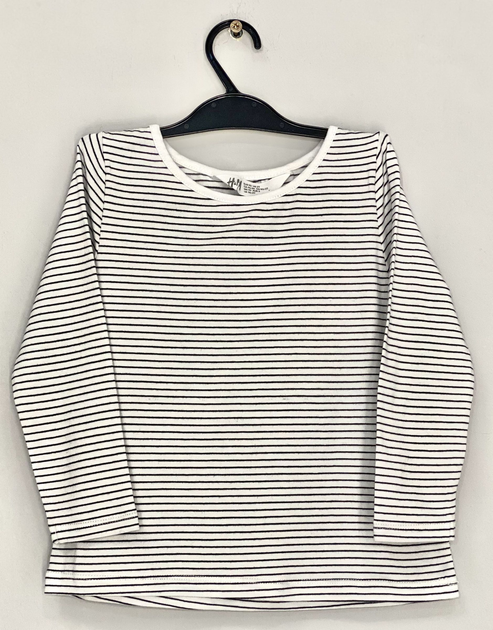Футболка с длинными рукавами H&M 060870039 92 см Белая (6666000120502 ...