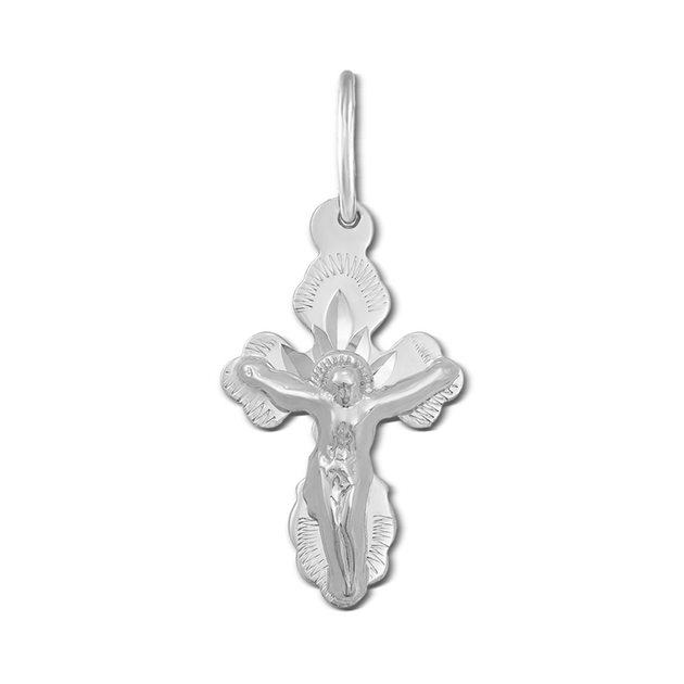 Серебряный крестик с насечками 000123654 – в интернет-магазине ROZETKA ...