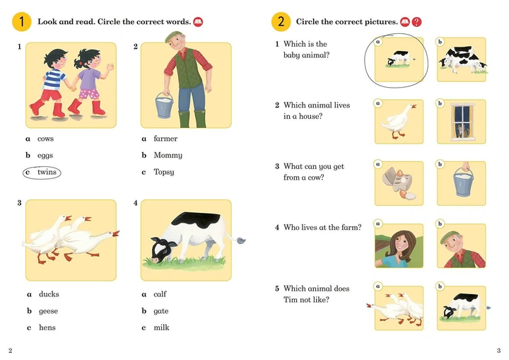 Topsy and Tim. Go to the Farm Activity Book. Ladybird Readers Level 1 – фото, отзывы ...