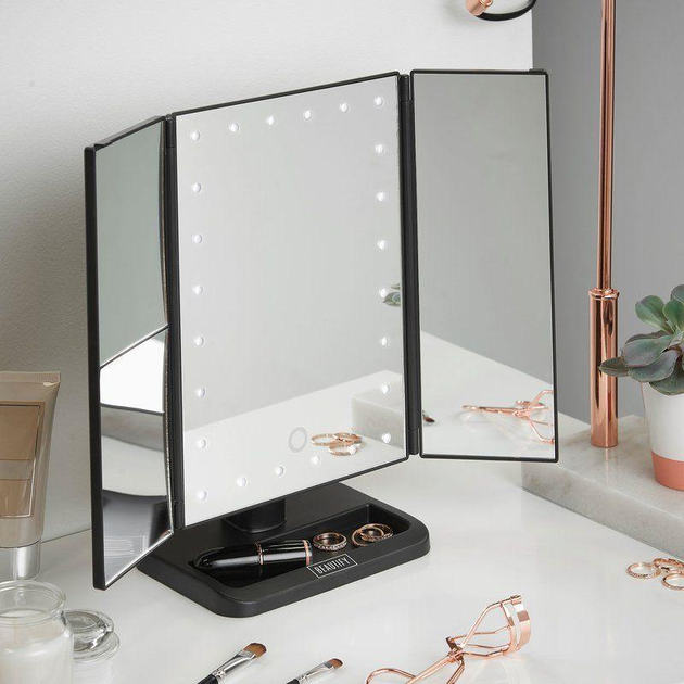 ROZETKA | Зеркало косметическое с LED-подсветкой трехстворчатое ...