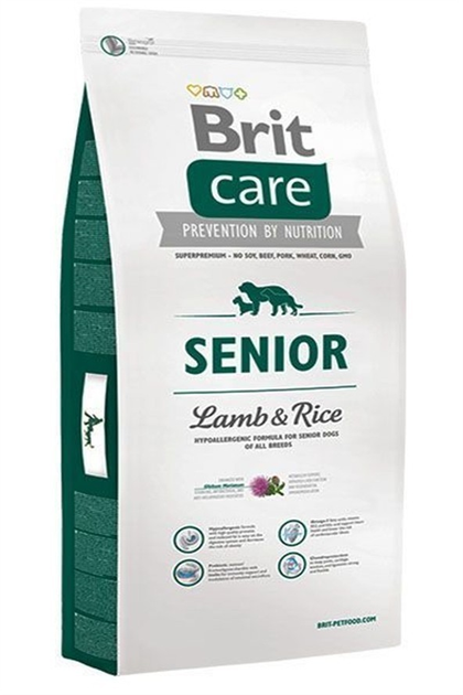 Сухий корм Brit Care Брит Кеа Senior Lamb and Rice для літніх собак ...