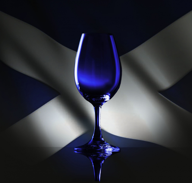 Бокал для виски Glencairn Copita Blue 170 мл 1 шт в подарочной упаковке ...