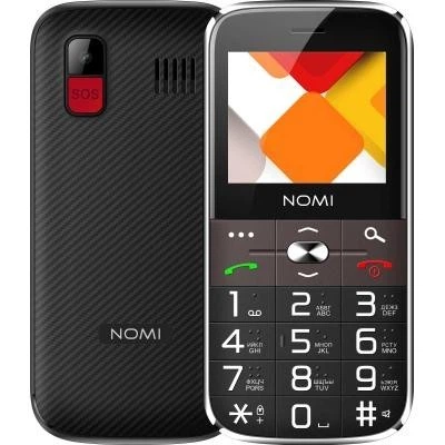 Телефон кнопочний Nomi i220 чорний – фото, отзывы, характеристики в ...