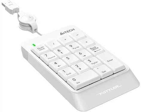 Клавиатура проводная A4Tech Fstyler FK13 Numeric Keypad USB White (4711421952897) – фото, отзывы ...