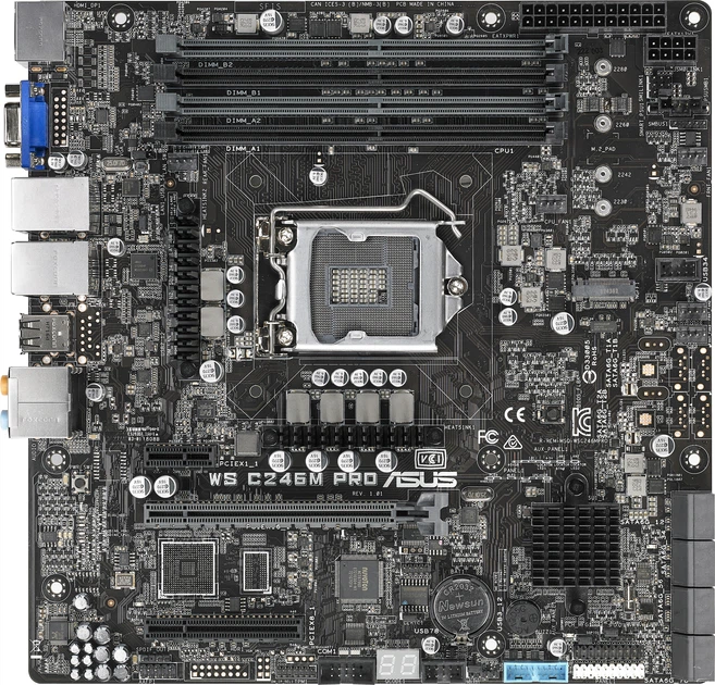 Материнская плата Asus WS C246M Pro (s1151, Intel C246, PCI-Ex16 ...