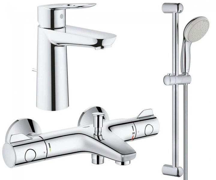 Grohe Grohtherm 800 + BauLoop набір змішувачів для ванни з термостатом ...