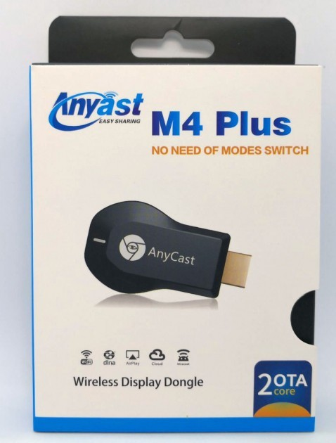 Медиаплеер беспроводной ретранслятор AnyCast M4 Plus TV WiFi HDMI ...