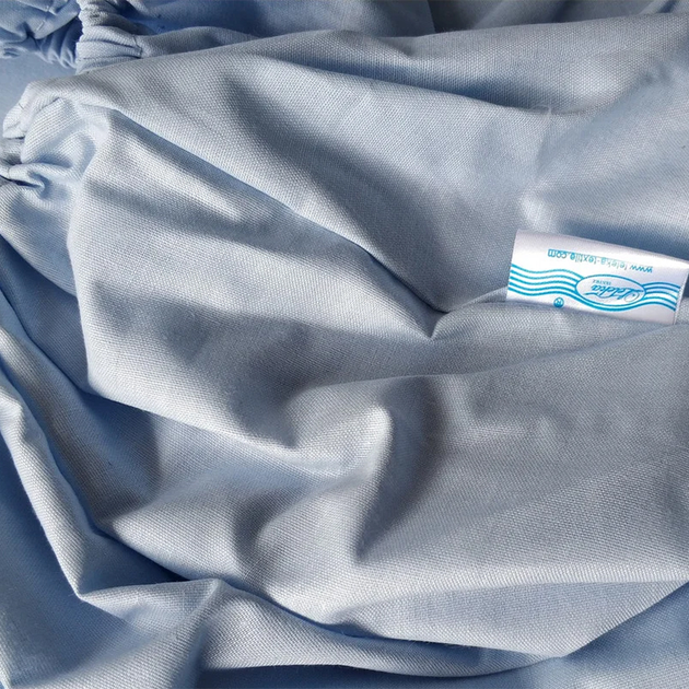 Простыня на резинке Leleka-Textile ранфорс 160х200х25 см Голубой ...