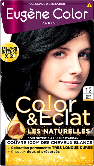 Фарба для волосся Eugene Perma Color & Eclat 12 Чорно-синій 115 мл ...