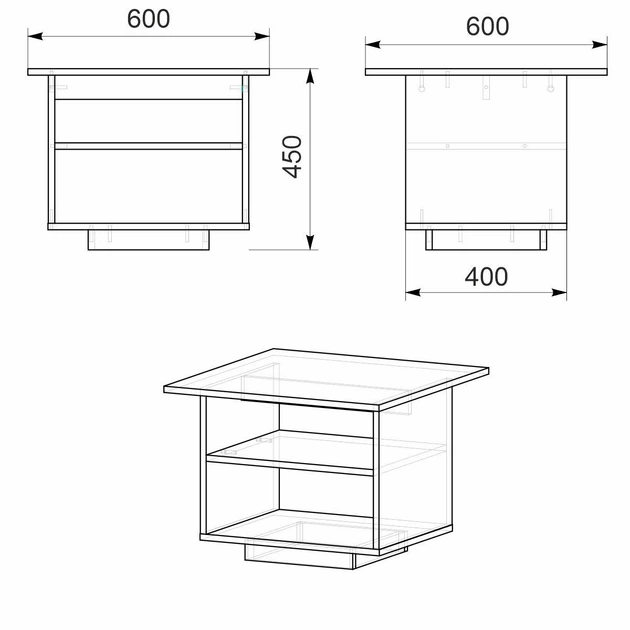 Стіл журнальний Компаніт МГ 5 Альба купити онлайн на Rozetka