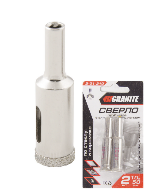 Сверло трубчатое GRANITE GM с алмазным напылением для стекла и плитки ...