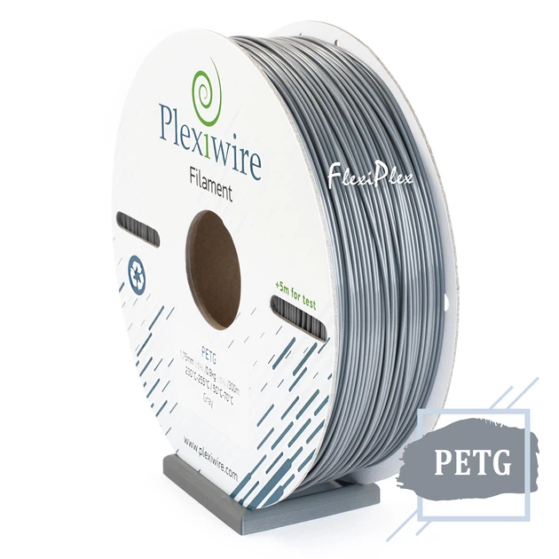 PETG пластик Plexiwire для 3D принтера 300м/0,9кг 1,75мм серый – фото, отзывы, характеристики в ...