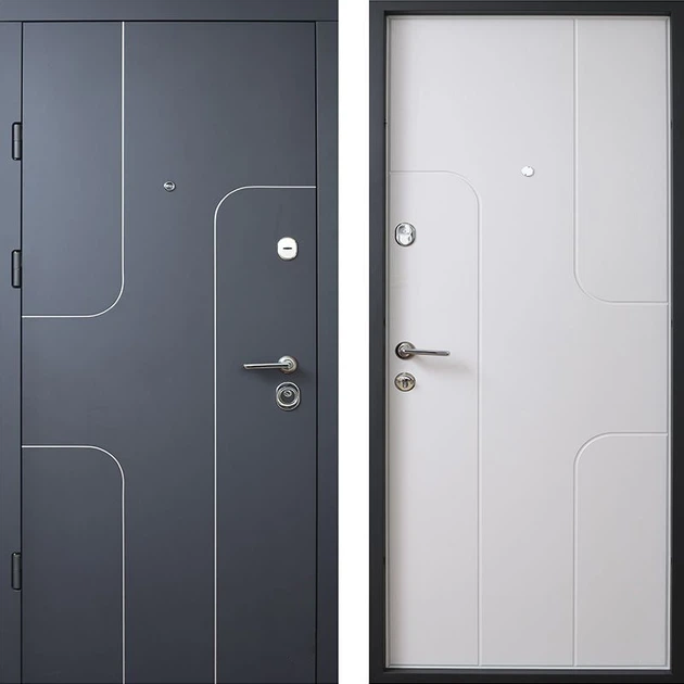 Вхідні двері Zimen Skay Optima Plus Kale 2040х850 Графіт матовий – фото ...
