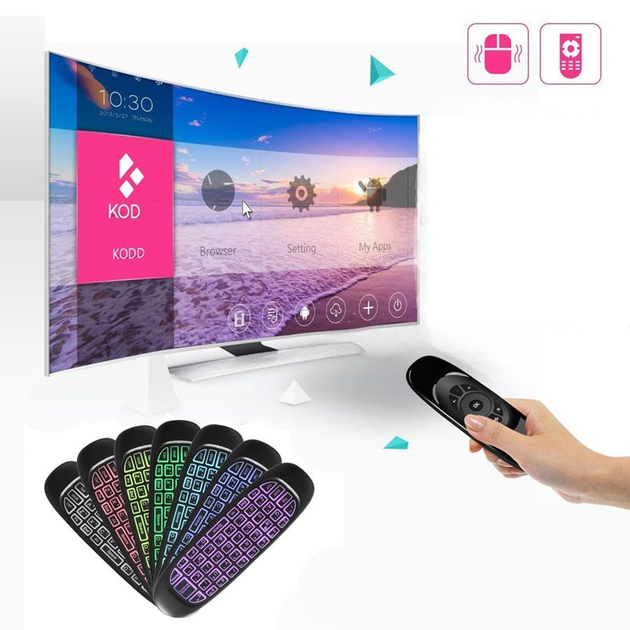 Универсальный мультимедийный пульт ДУ клавиатура USB Air Mouse C120L ...