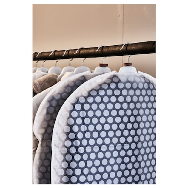 Набор чехлов для одежды IKEA PLURING 3 шт Белый/Прозрачный (102.872.52 ...