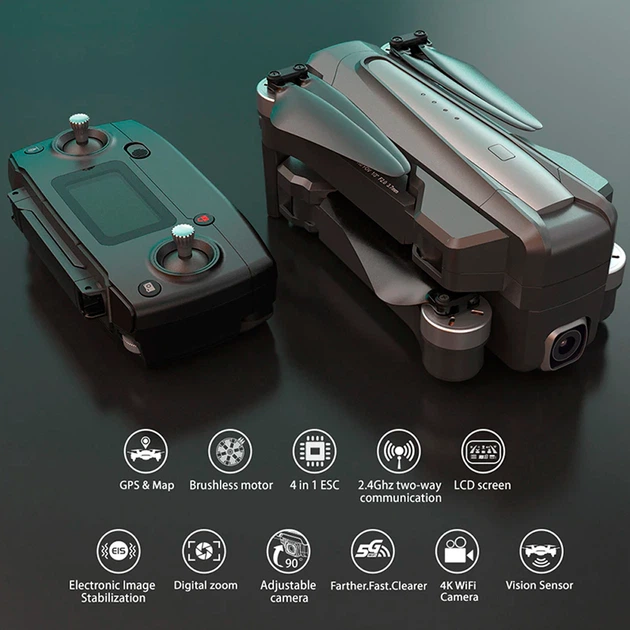 Дрон MJX Bugs B12 с электрическим подвесом 4K + кейс Черный – фото, отзывы, характеристики в ...