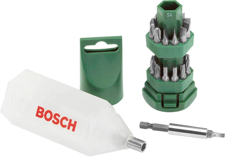 Набір біт Bosch, 24 шт + магнитный держатель (2607019503) – фото ...