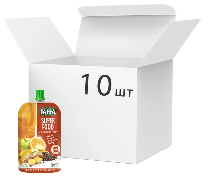 Упаковка смузі Jaffa Super Food 120 г х 10 шт. (4820192263450) – купити ...