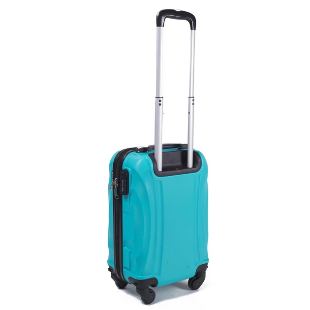 Чемодан из поликарбоната малый S, ручная кладь Wings 159 голубой на 4-х ...