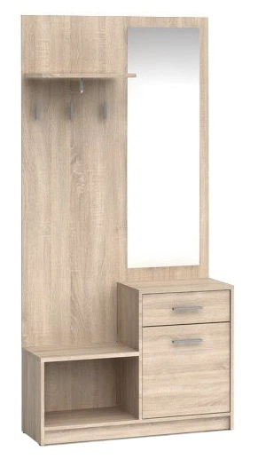 Передпокій Gerbor Непо PPK 90х184х30,5 дуб сонома – купить онлайн на ROZETKA