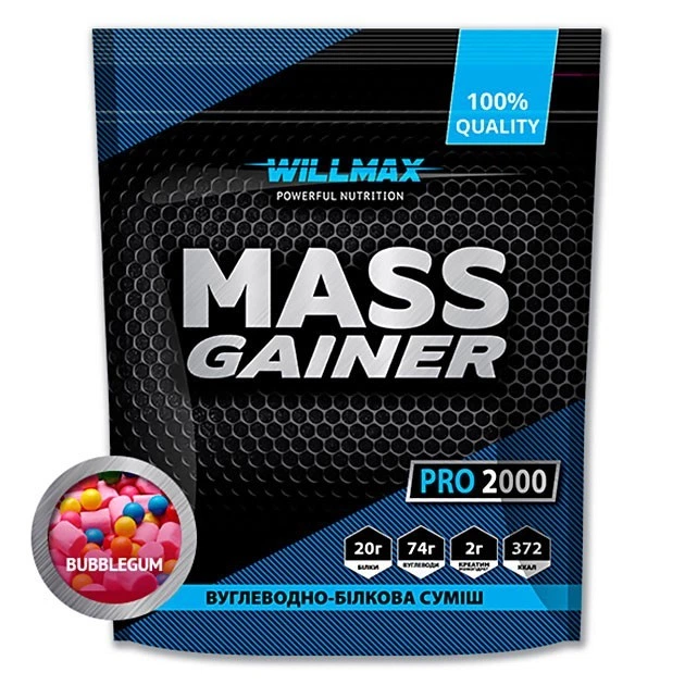 Гейнер Вилмакс / Willmax Mass Gainer 2кг Бабл-Гам – фото, отзывы ...